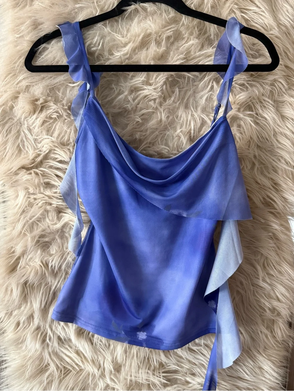 Princess Polly | Tops | Princess Polly Asymmetrical Ruffle Detail Top ...
